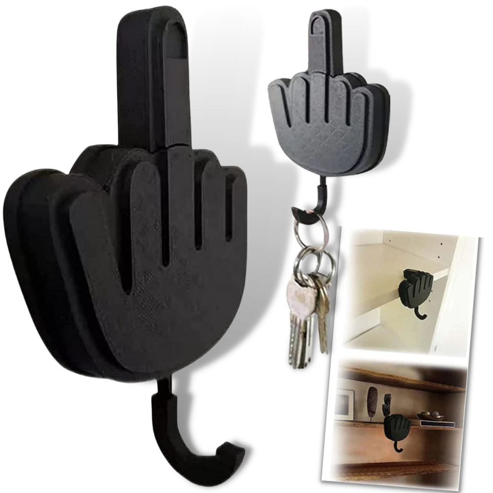 Middle Finger Hook - Middle Finger Key Hanger - Middle Finger Hand ...